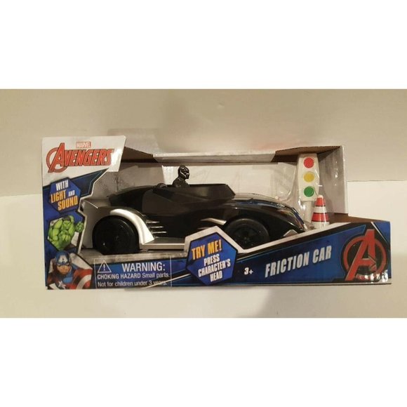 Marvel | Toys | Marvel Avengers Black Panther Friction Car Light Sound ...